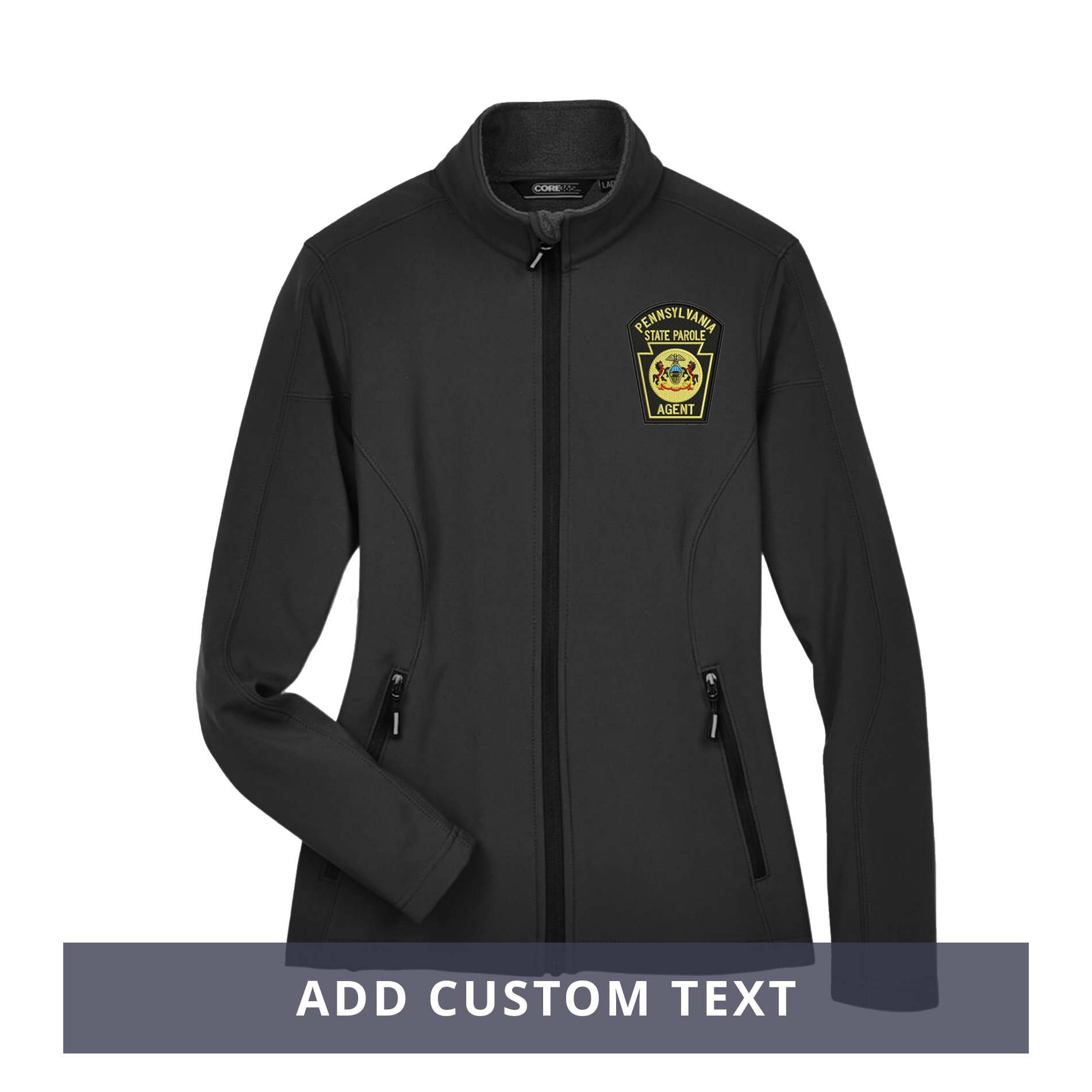 Ladies' Premium Soft-Shell Jacket with Embroidered State Parole Agent ...