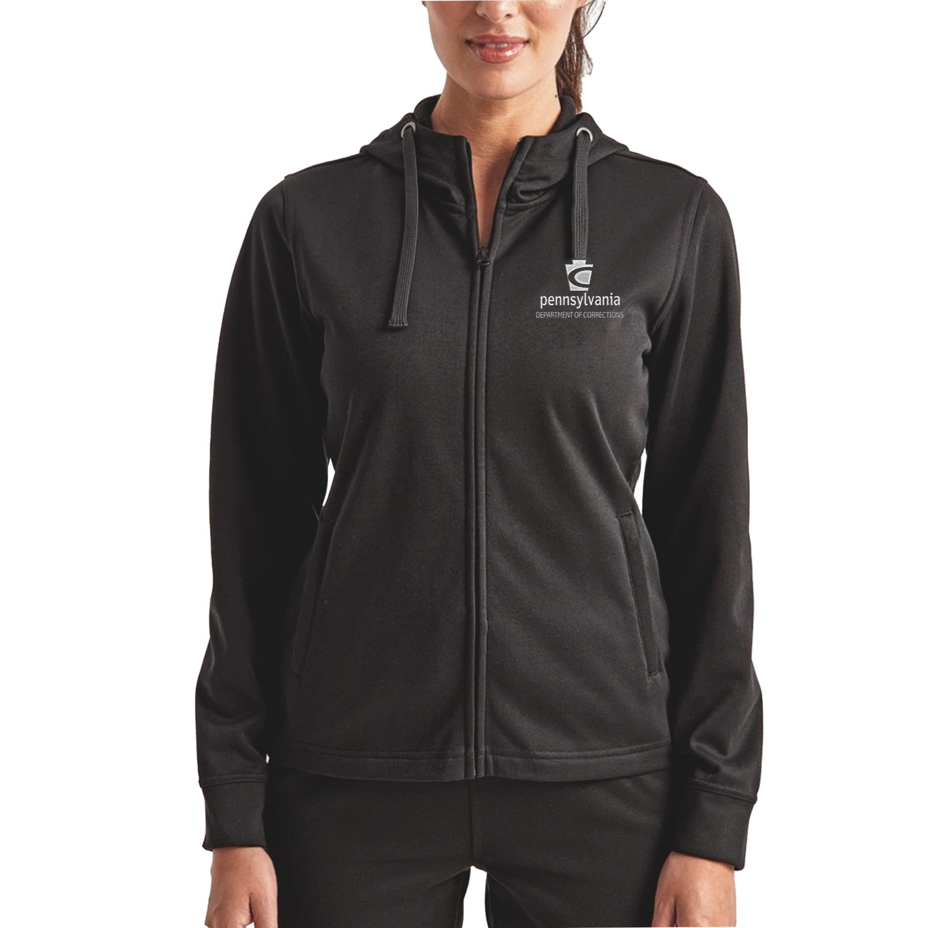 Ladies' Performance Hooded Sweatshirt with Embroidered Department of C ...